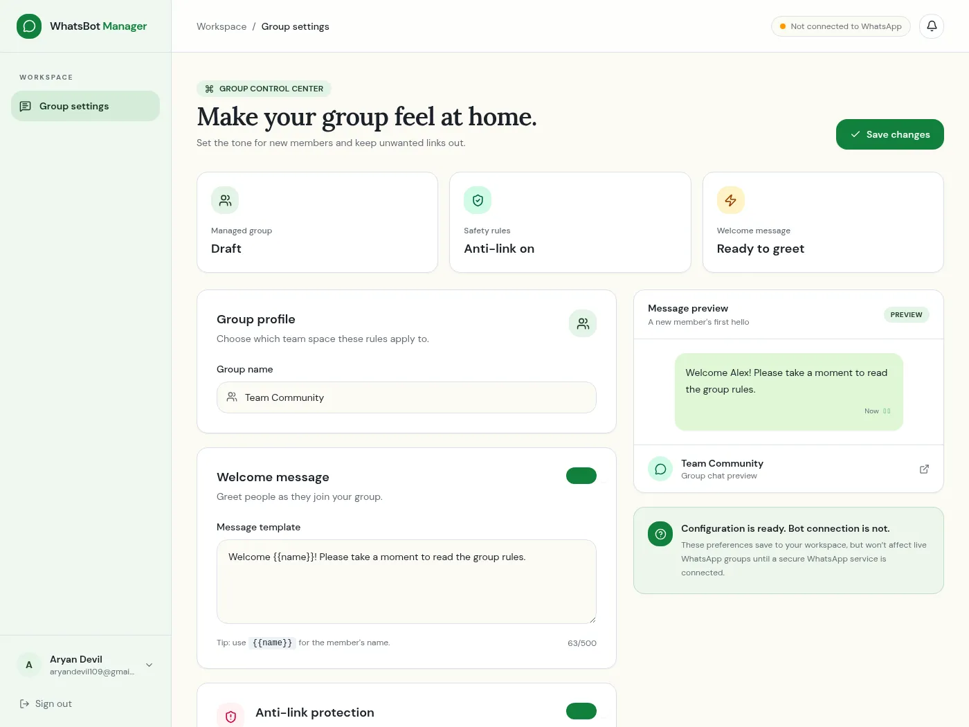 WhatsBot Manager