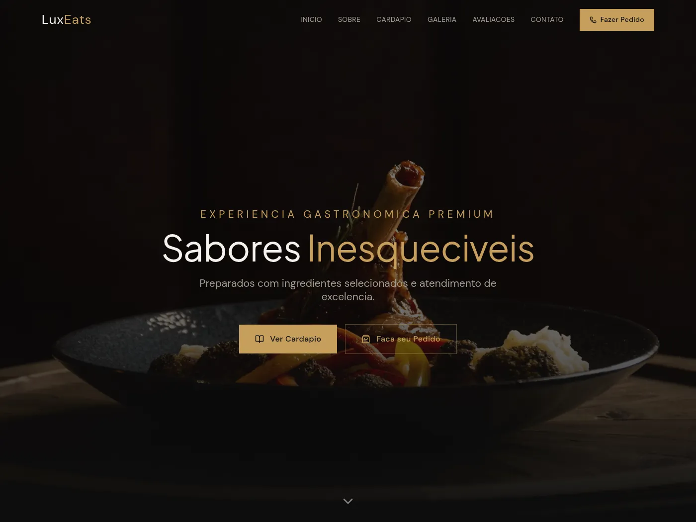 LuxEats Restaurante Site