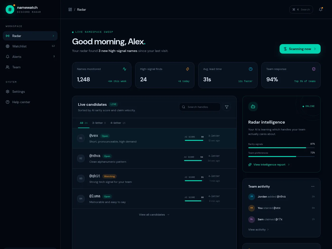 Discord Name Sniper AI