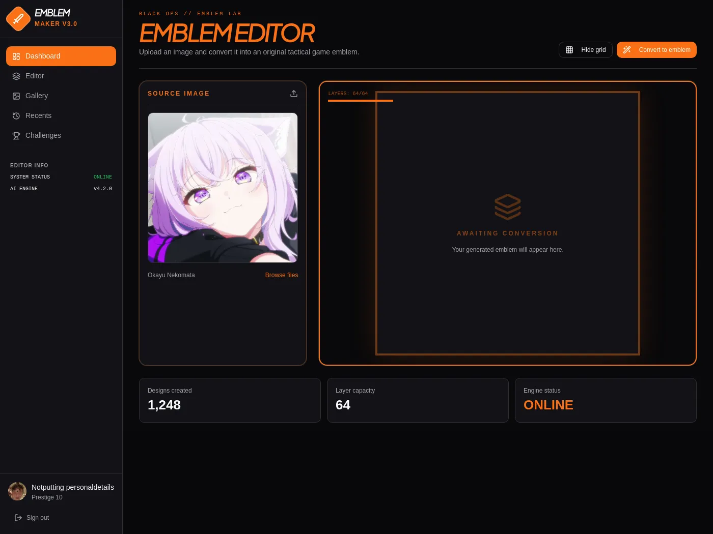 Black Ops 3 Emblem Maker (Remix)