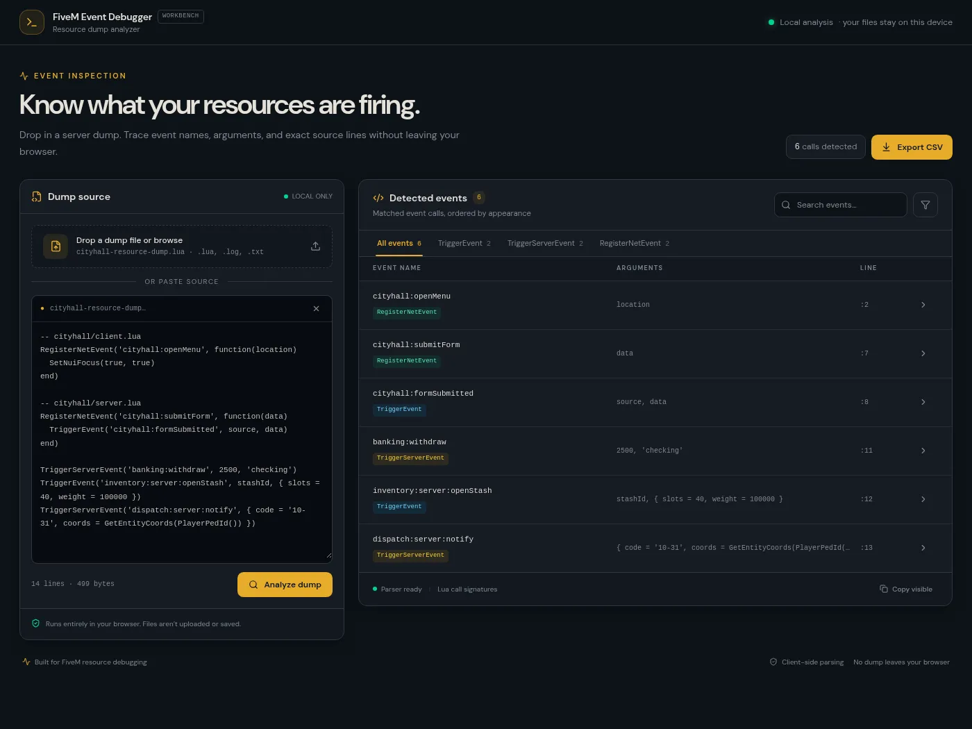 FiveM Event Debugger