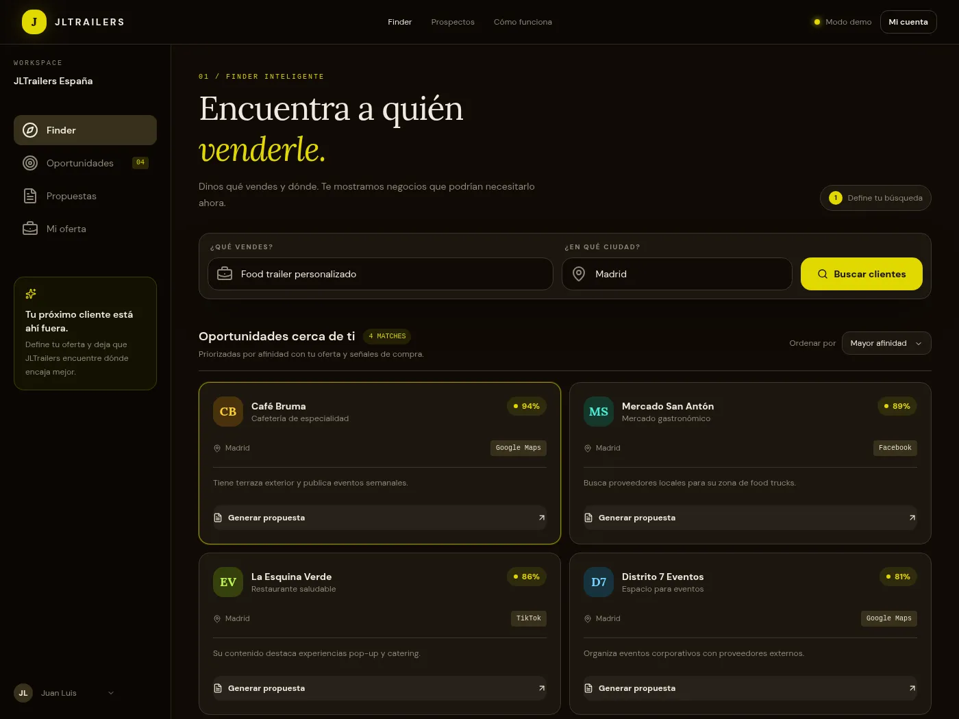 ClienteFinder JLTrailers