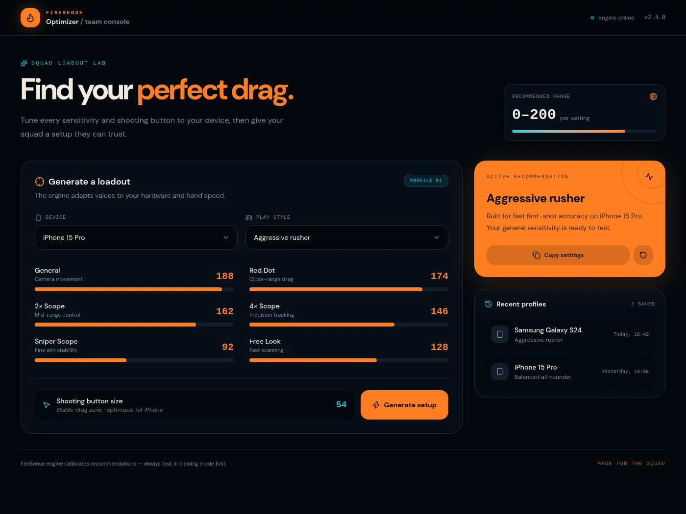 FireSense Optimizer