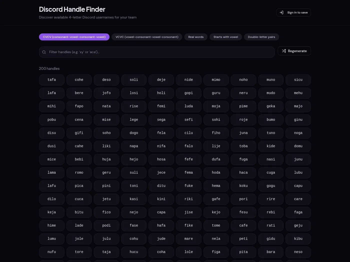 Discord Handle Finder