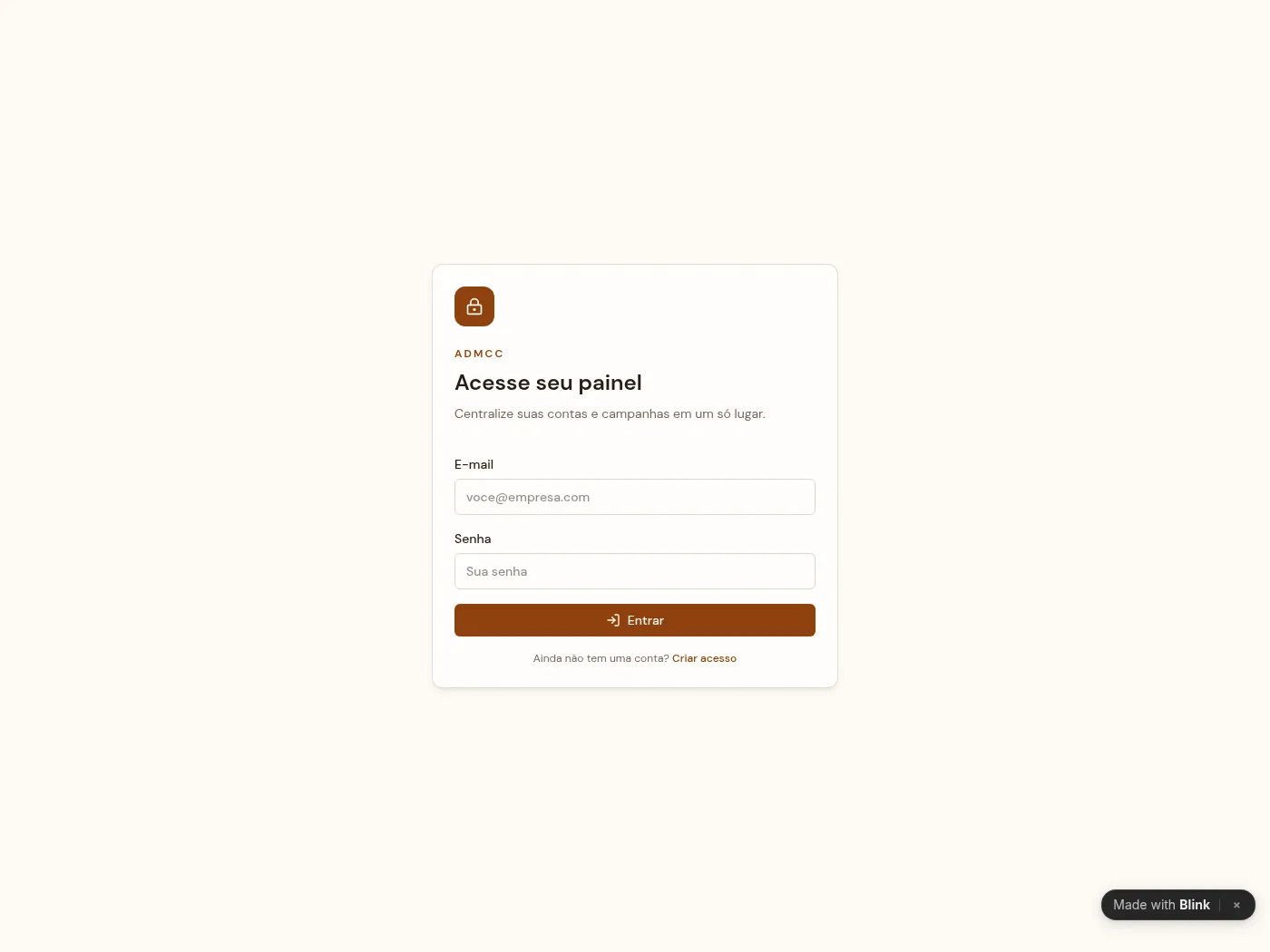 AdMCC Dashboard
