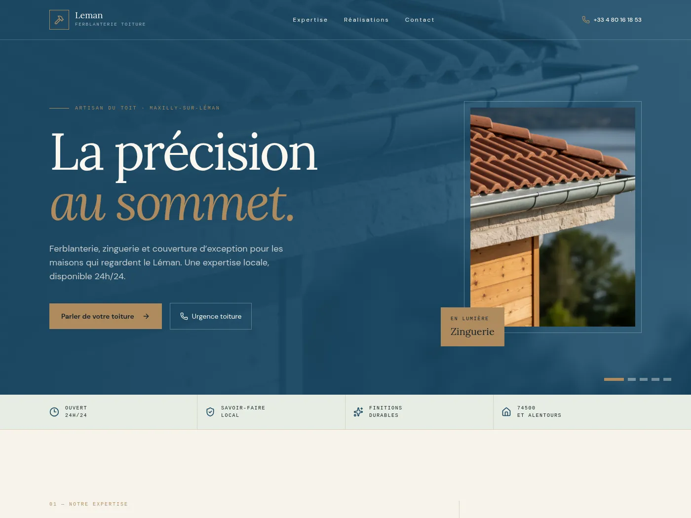 Leman Toiture Premium Site