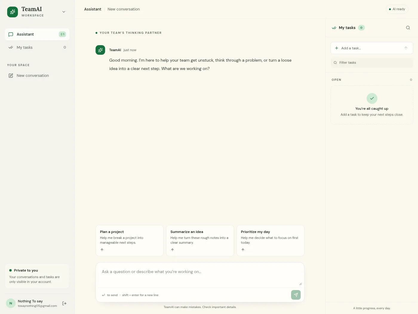 TeamAI Assistant