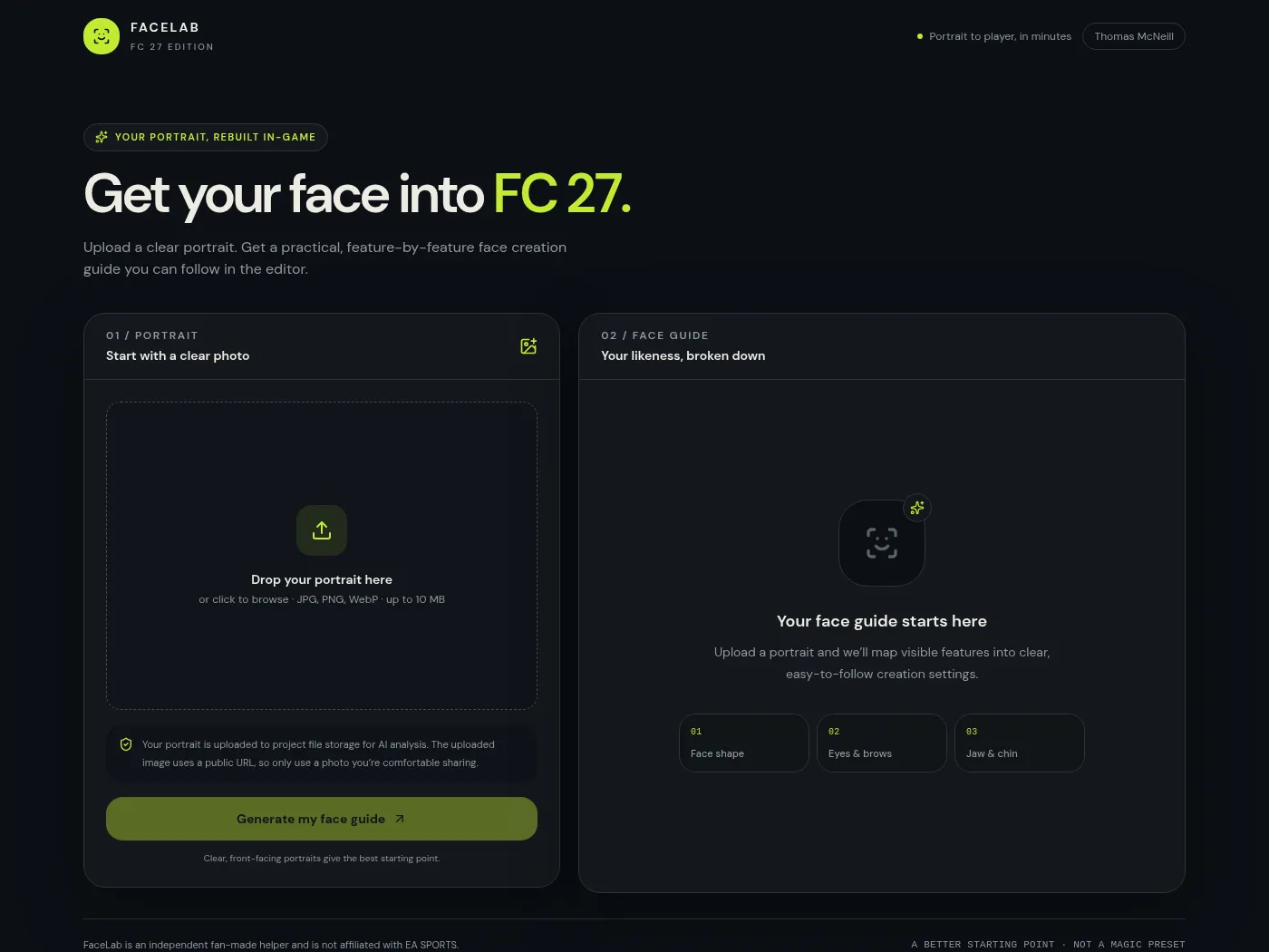 FC27 Face Settings Finder
