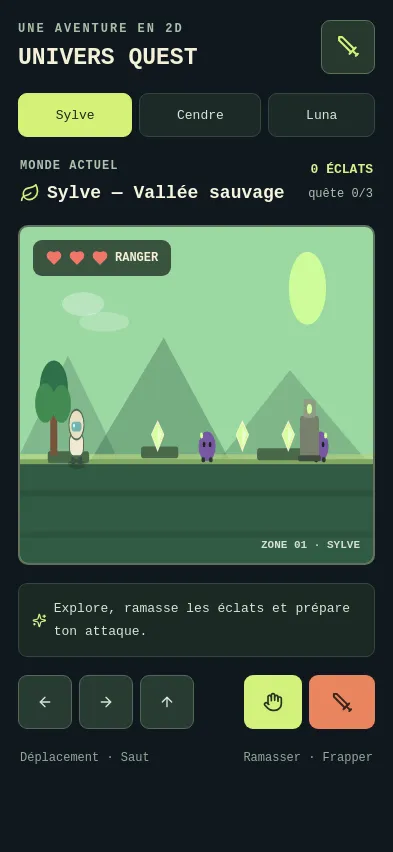 Univers Quest 2D