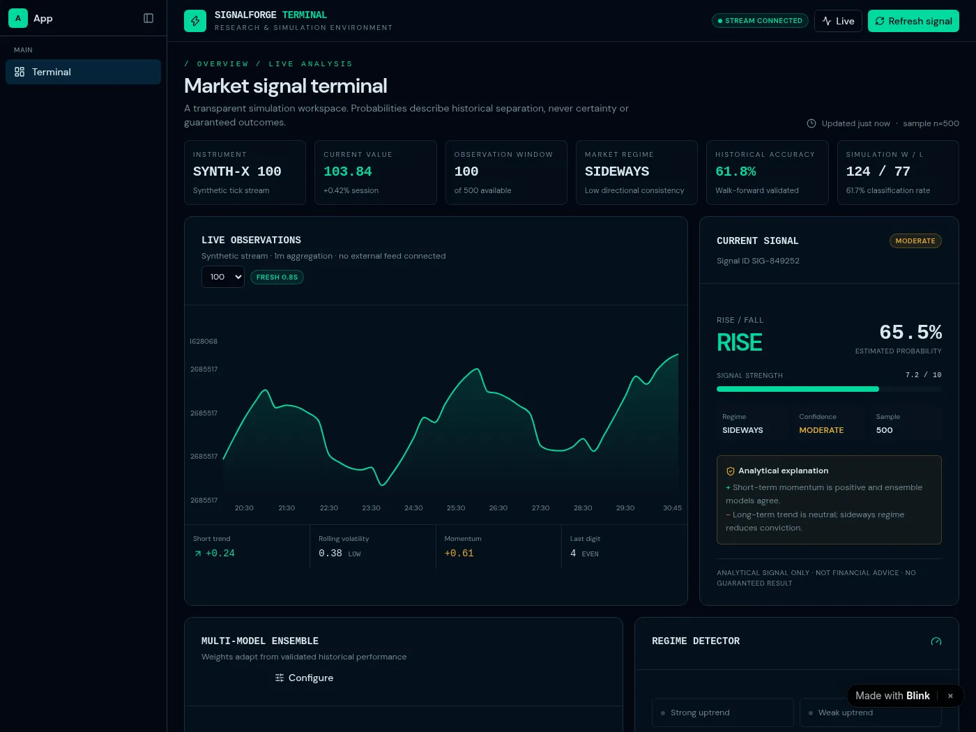 SignalForge Terminal
