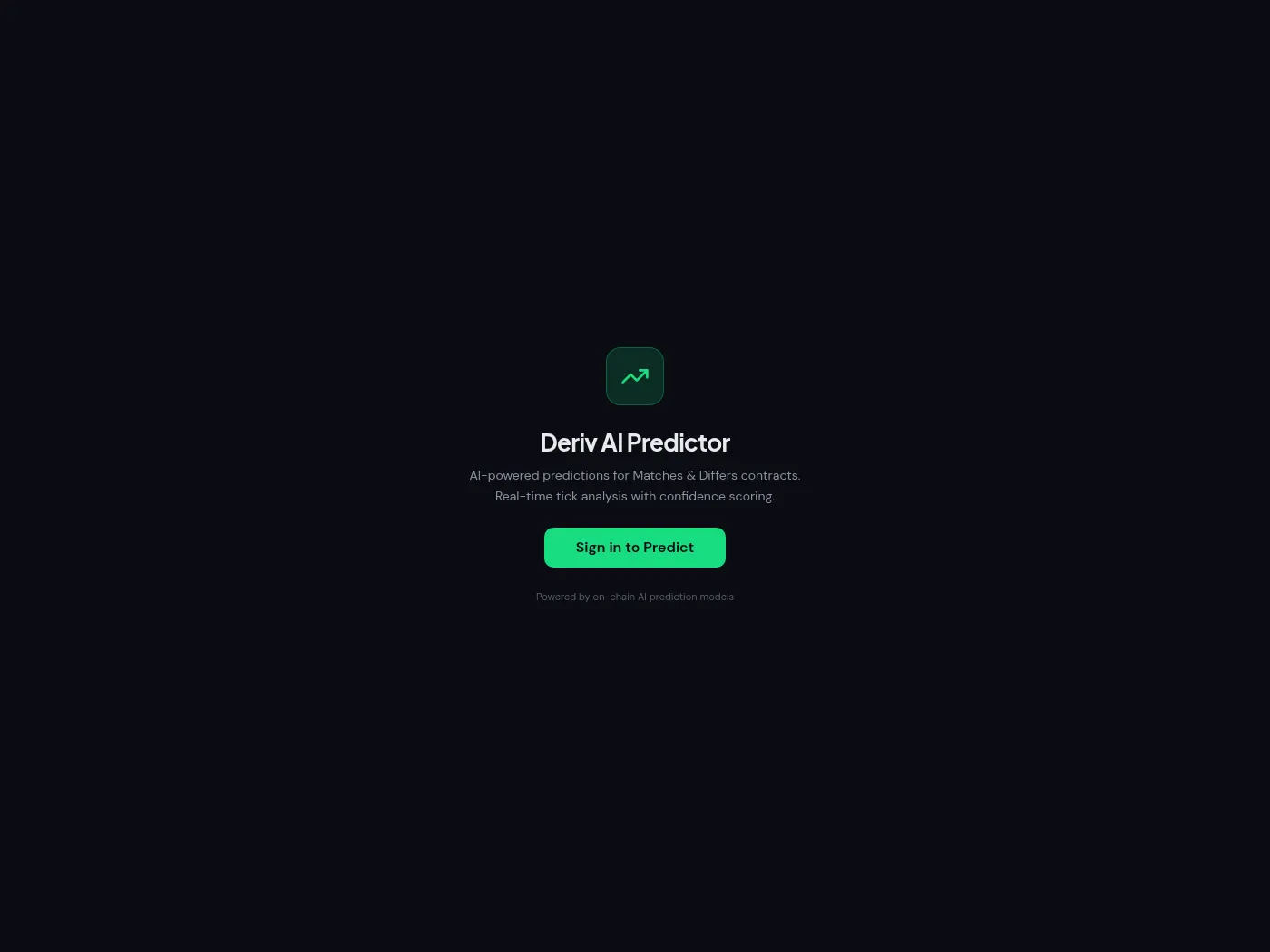 Deriv AI Predictor