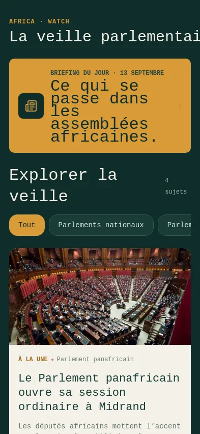 African Parliaments Watch