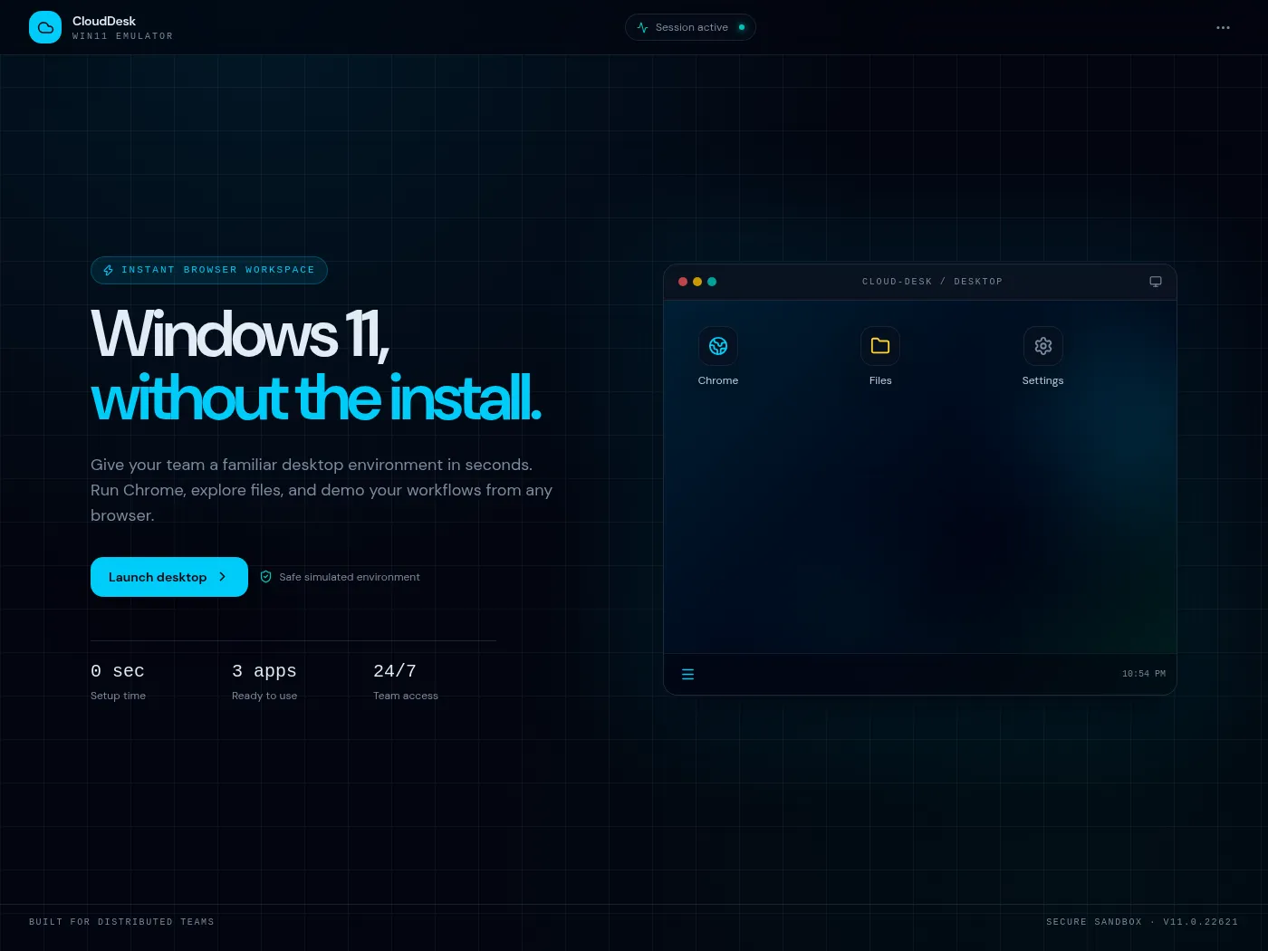 Win11 Cloud Emulator