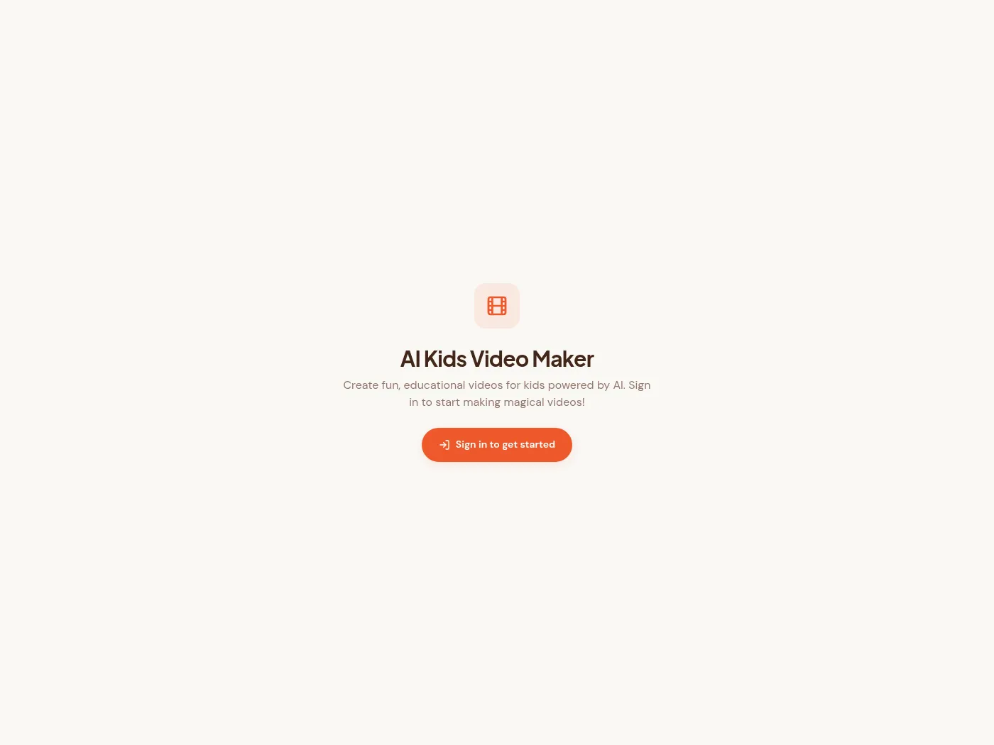 AI Kids Video Maker