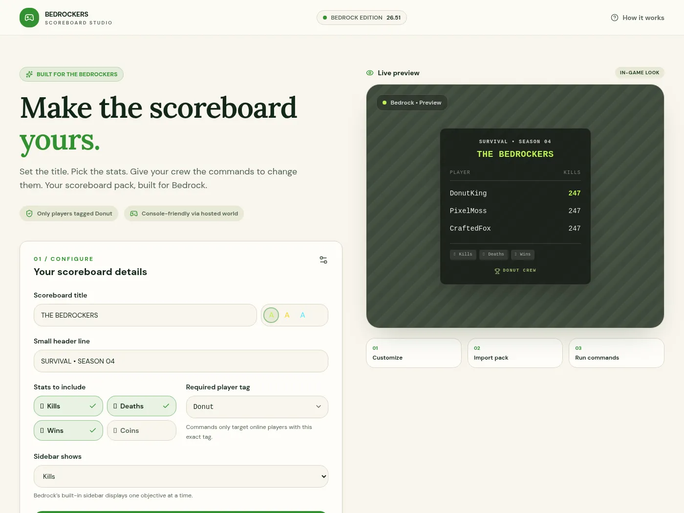 Bedrockers Scoreboard Mod