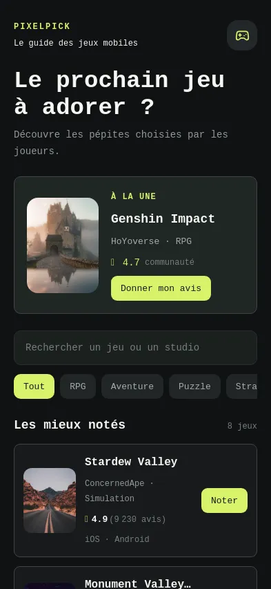 Mobile Game Ratings