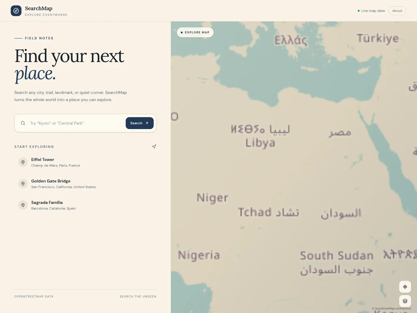 SearchMap Explorer
