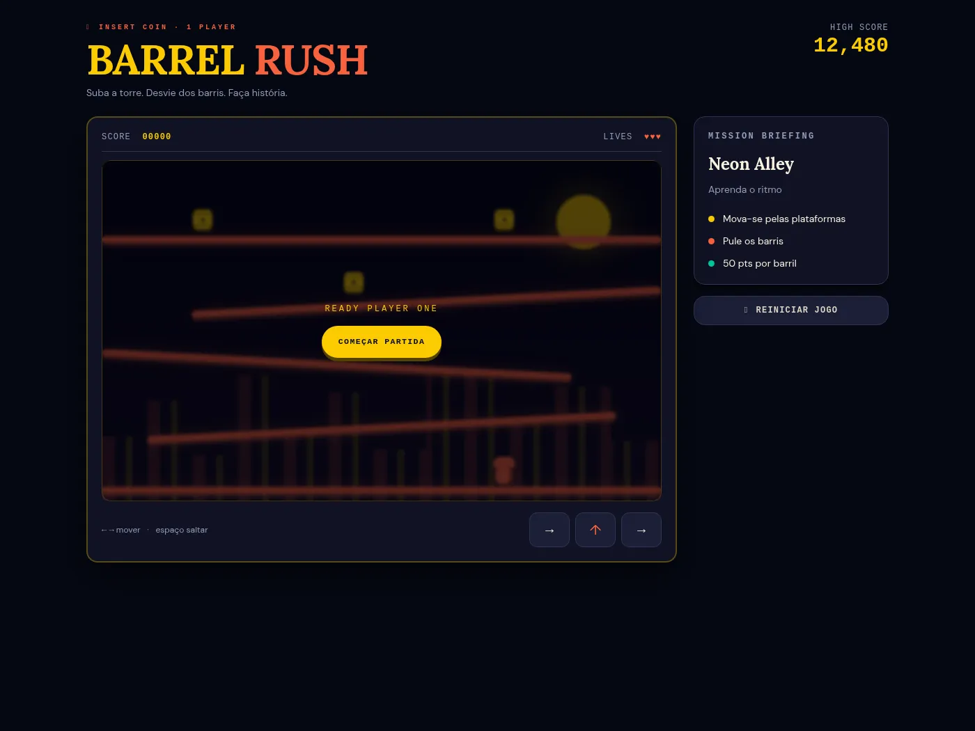 Donkey Kong Style Game