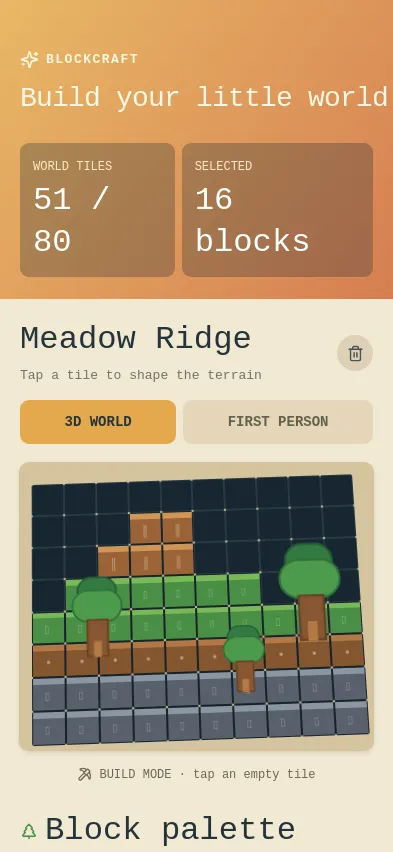 BlockCraft Mobile