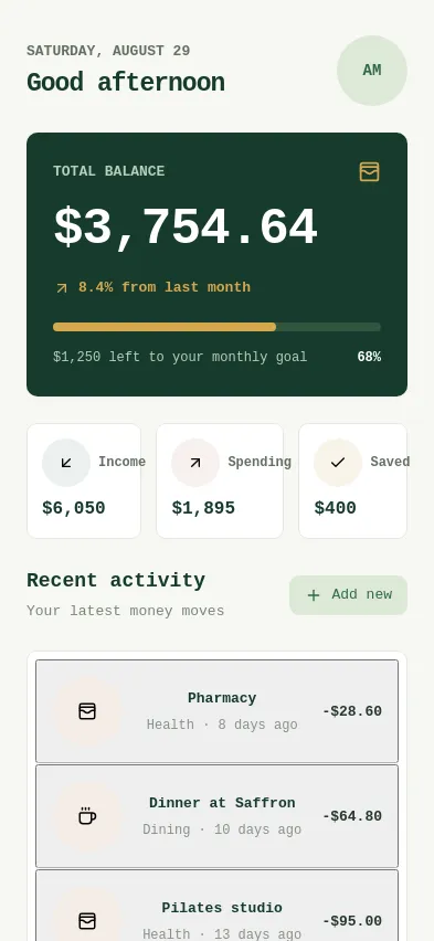 Pocket Finance Tracker