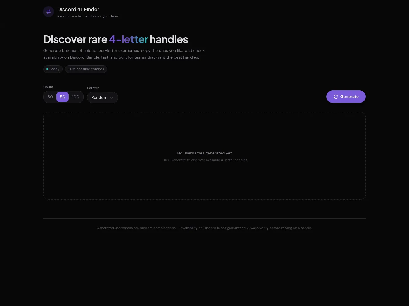 Discord 4L Finder