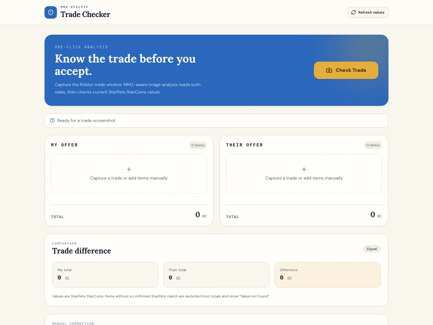MM2 Trade Checker