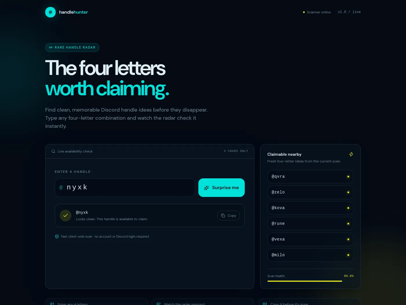 Discord Handle Hunter