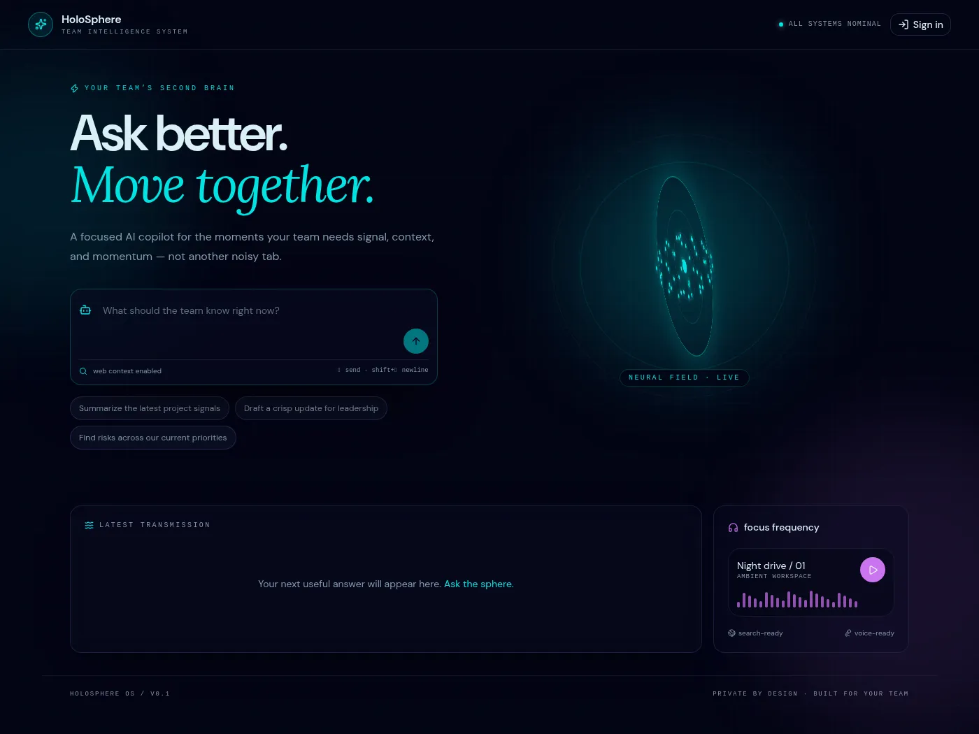 HoloSphere AI Assistant