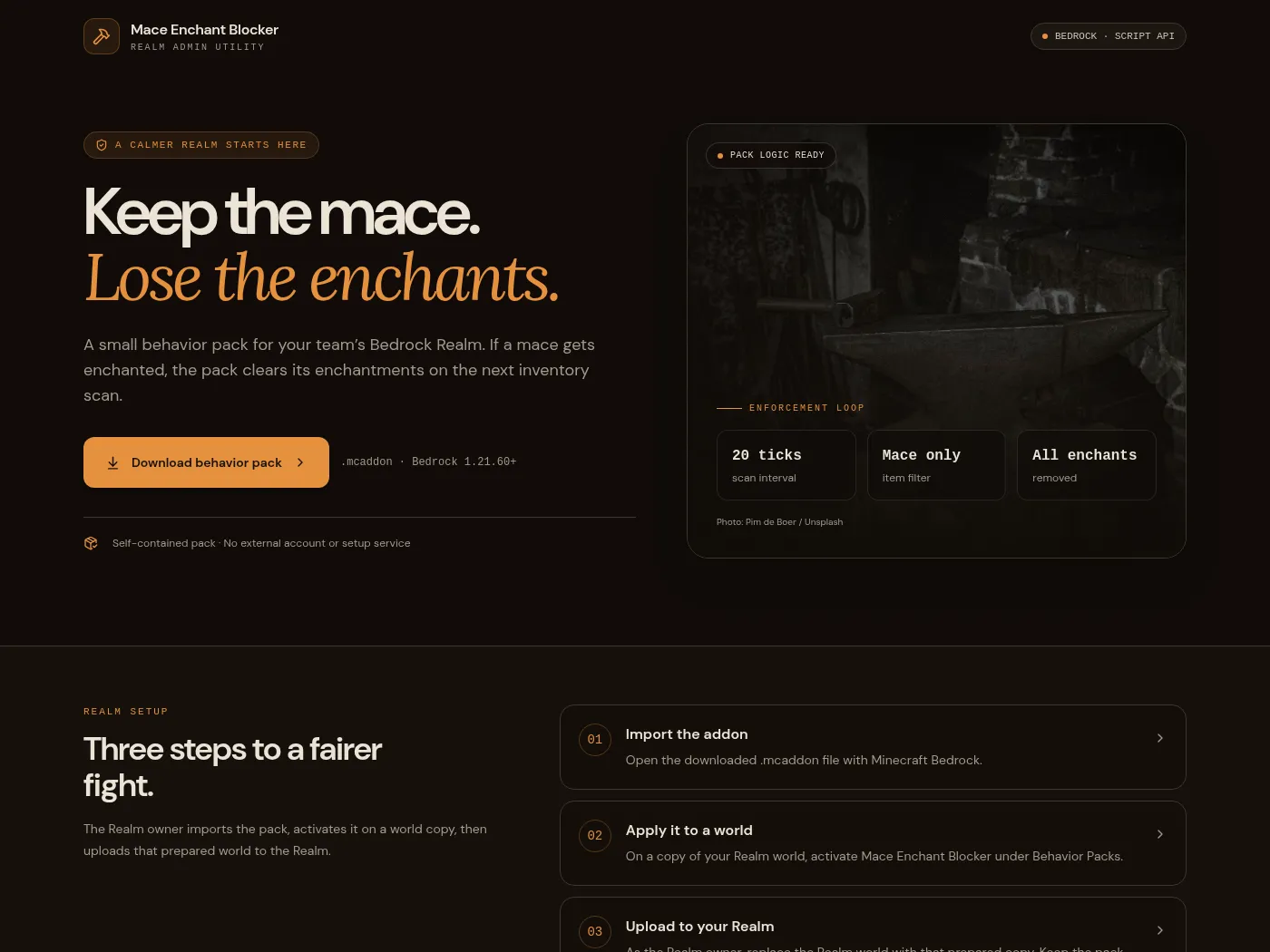 Mace Enchant Blocker