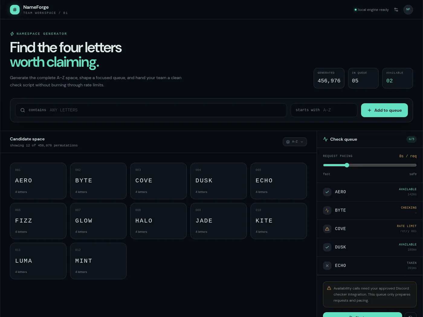 Discord Name Checker