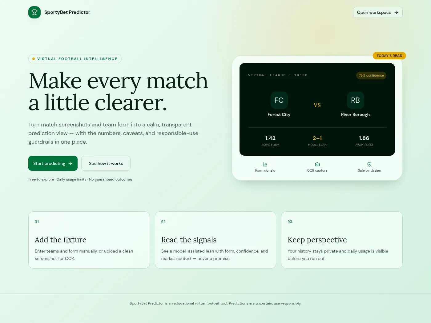 SportyBet Predictor Web
