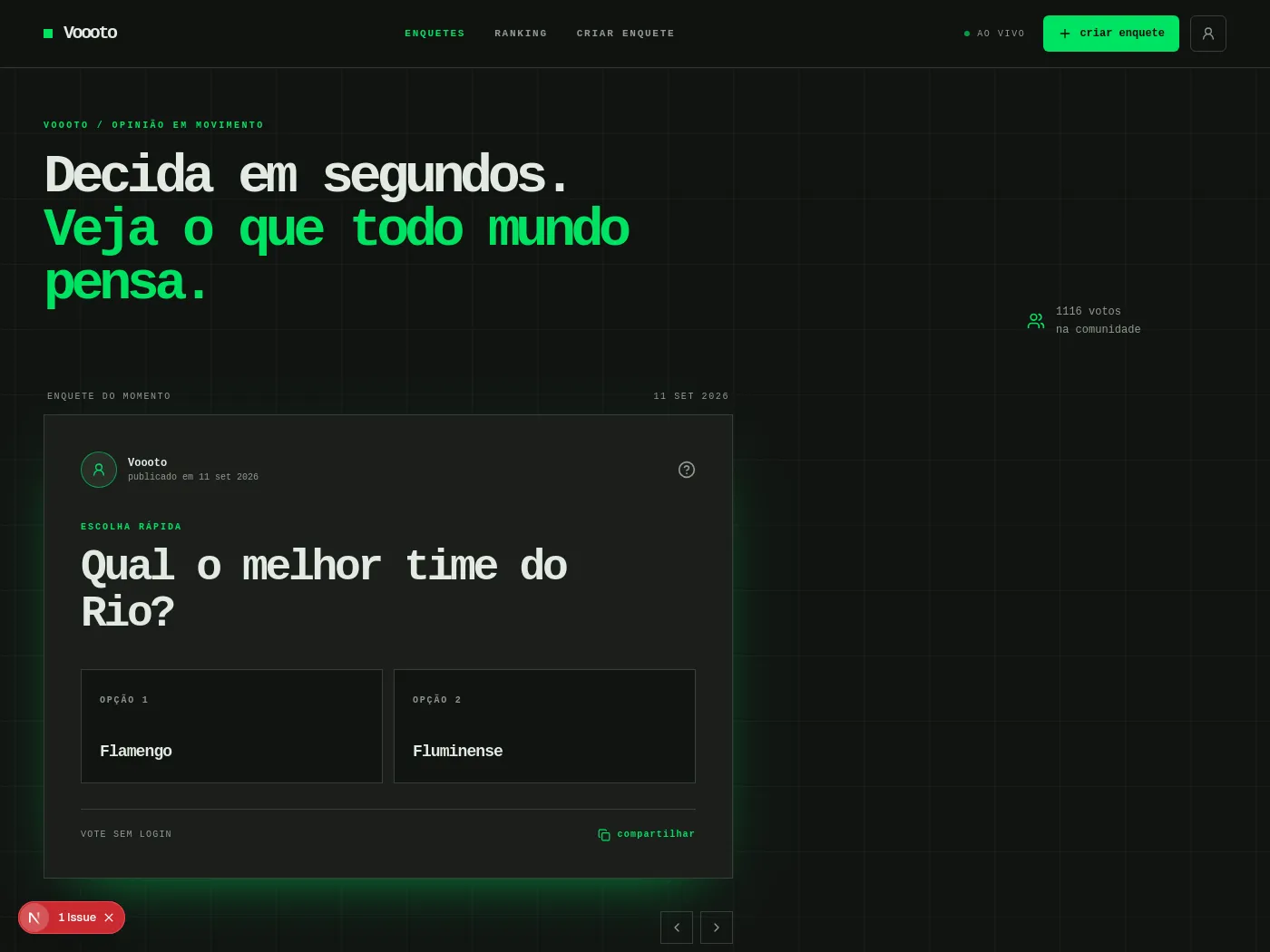 Voooto Enquete Platform