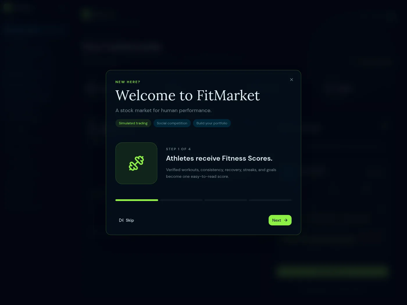 FitMarket: Invest in Fitness