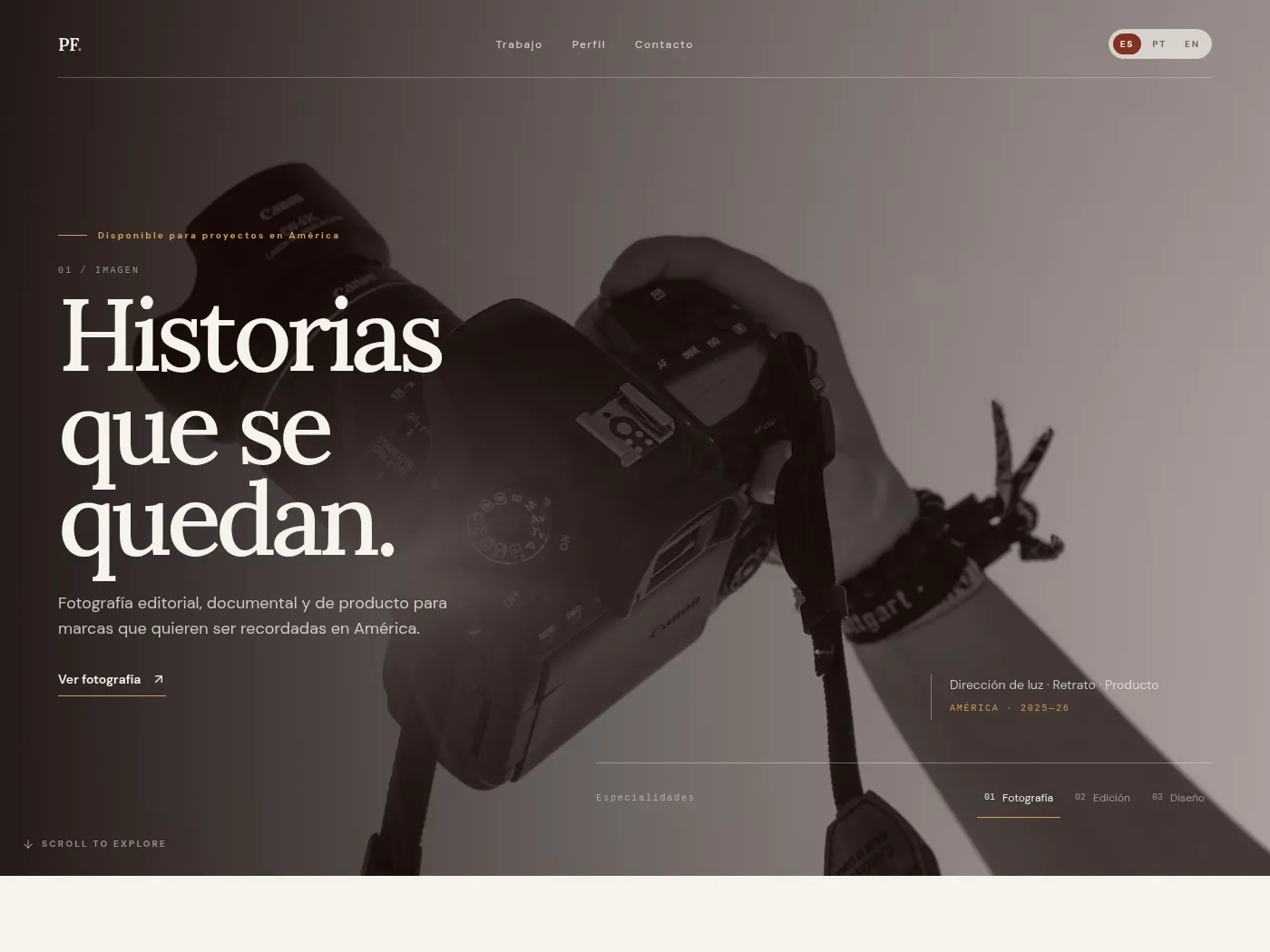 ProFotógrafo Web Portfolio