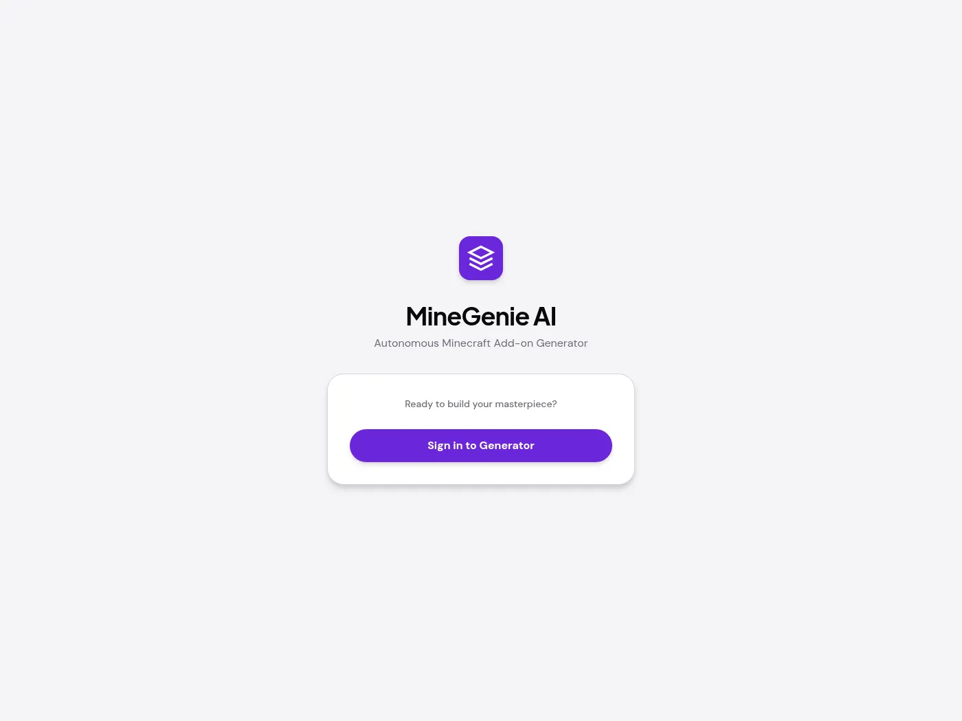 MineGenie AI Add-on Builder