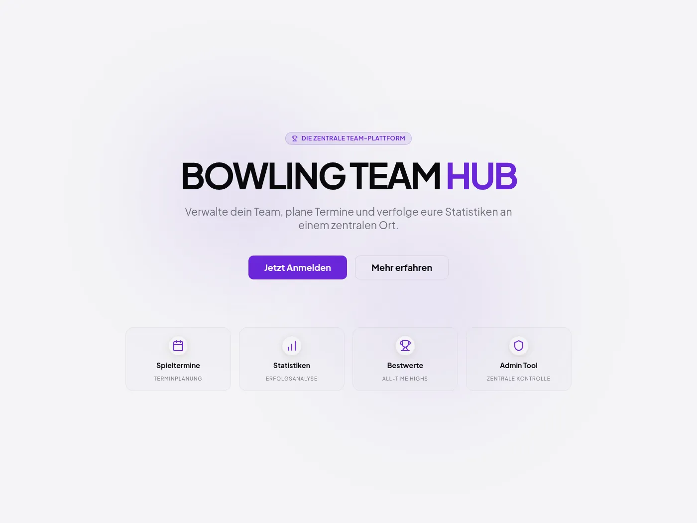 Bowling Team Hub