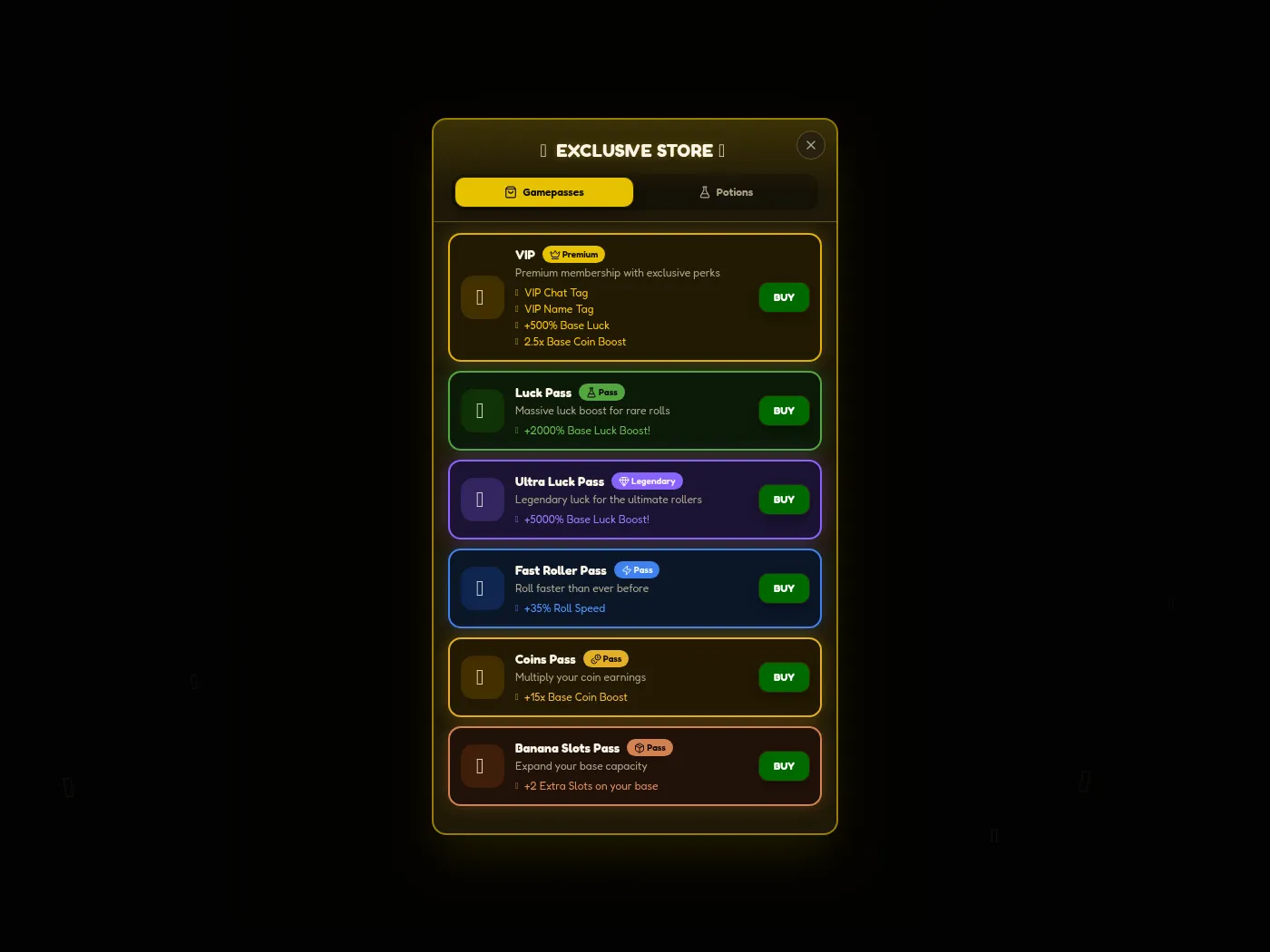Banana Shop GUI
