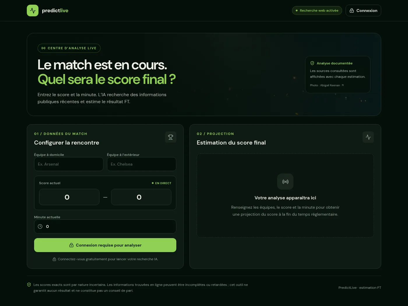 PredictLive Score AI