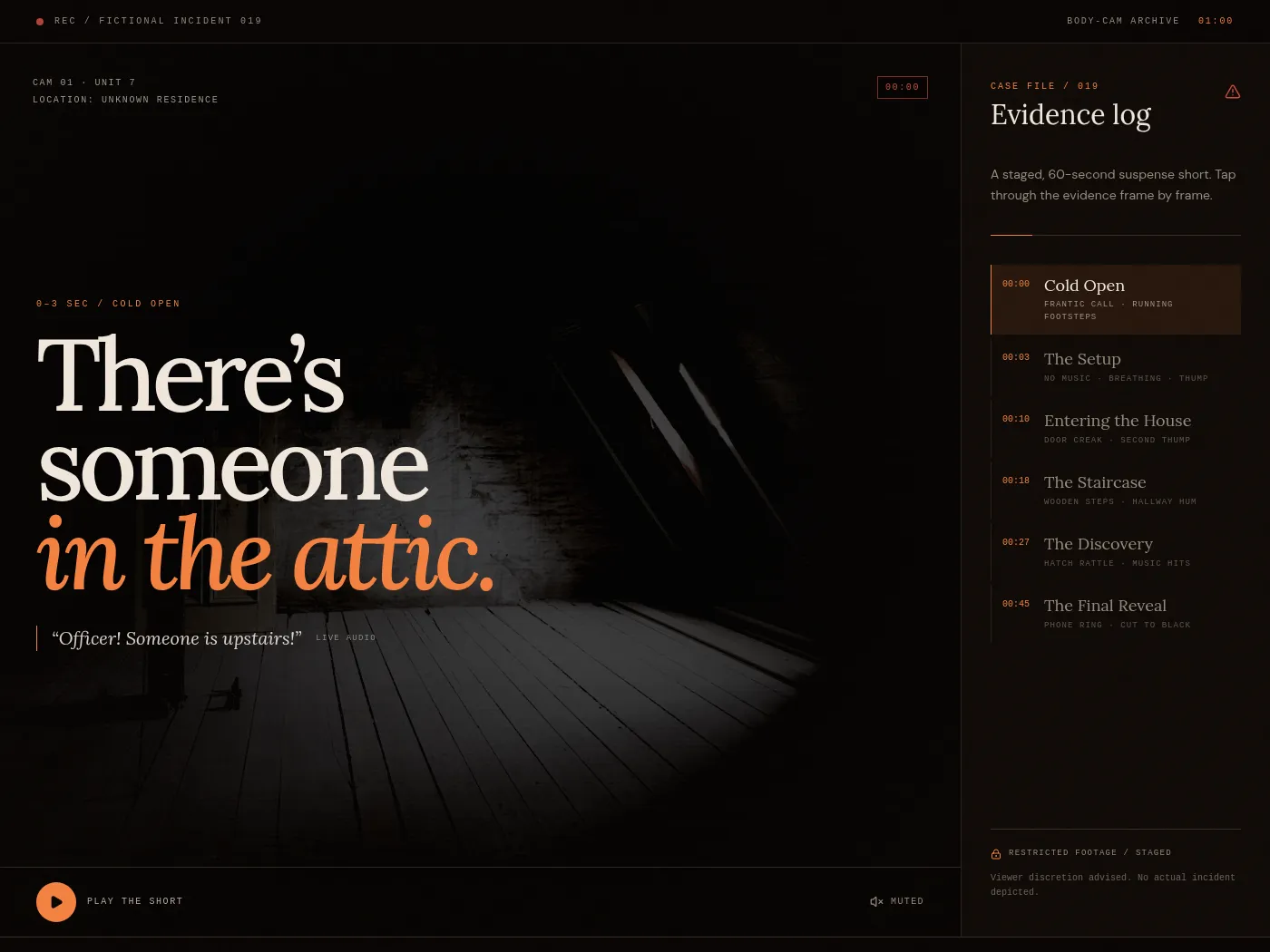Attic Suspense Short