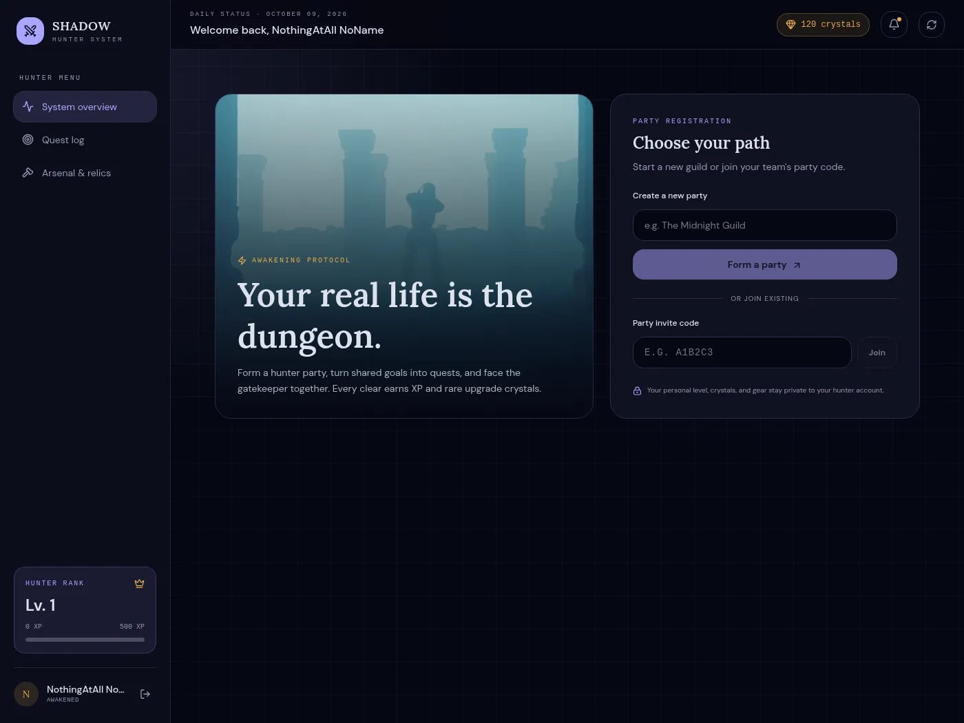 Quest System RPG Tracker