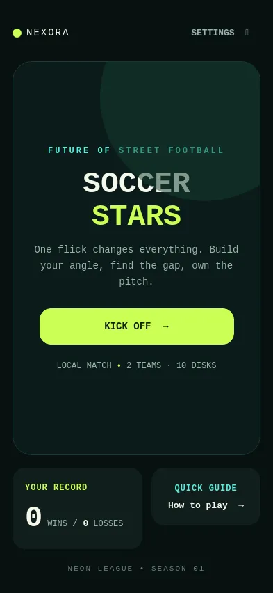 Nexora Soccer Stars