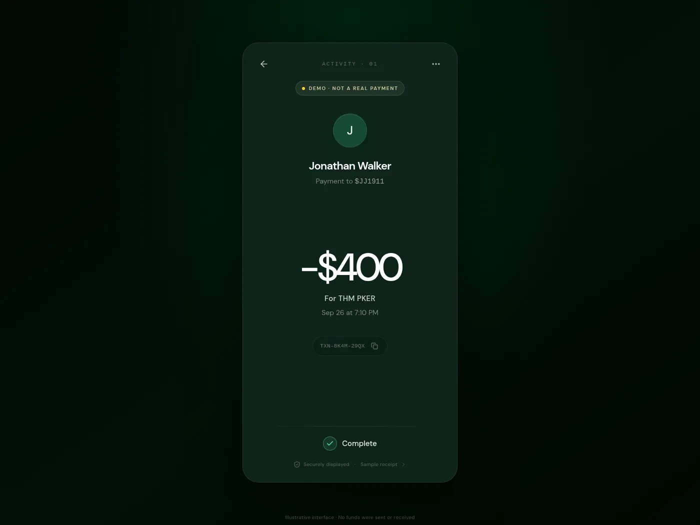 Realistic UI Demo