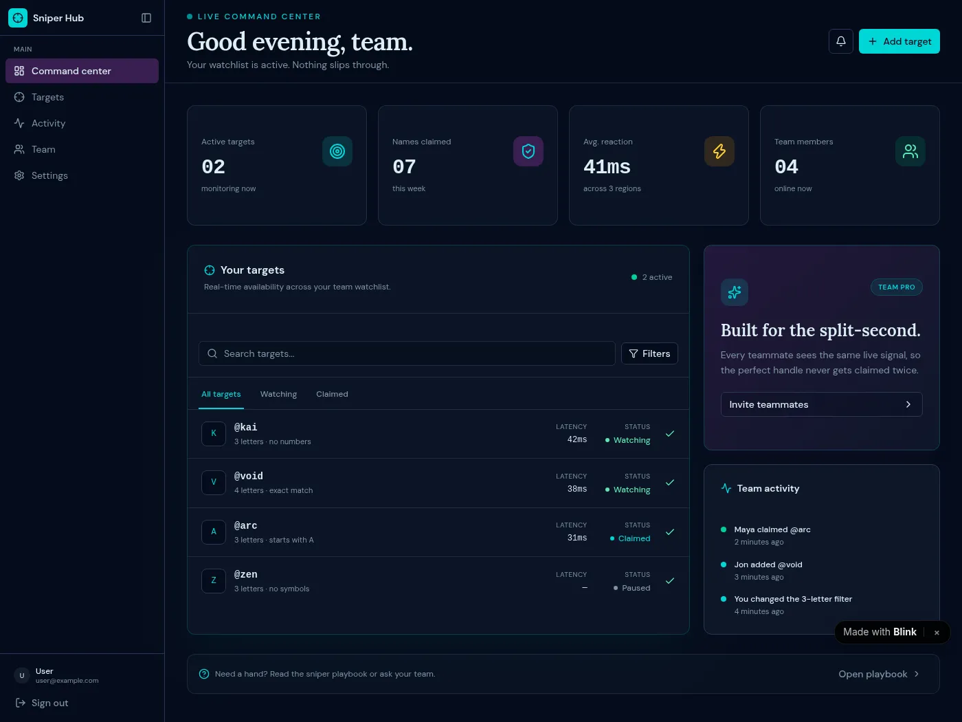 Username Sniper Hub