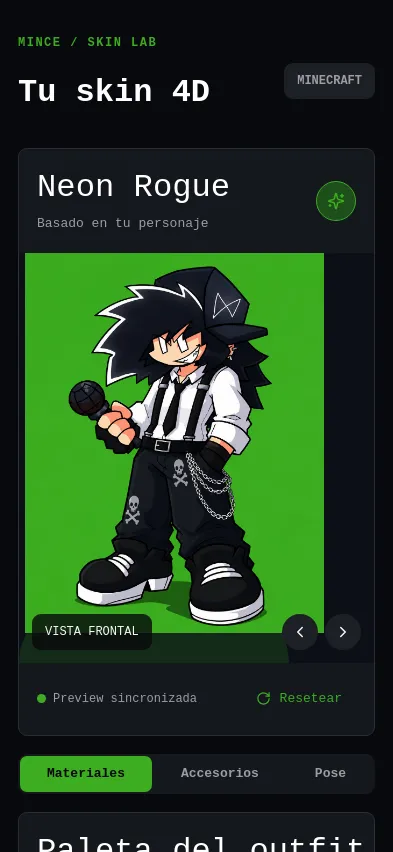 Mince 4D Avatar Skin