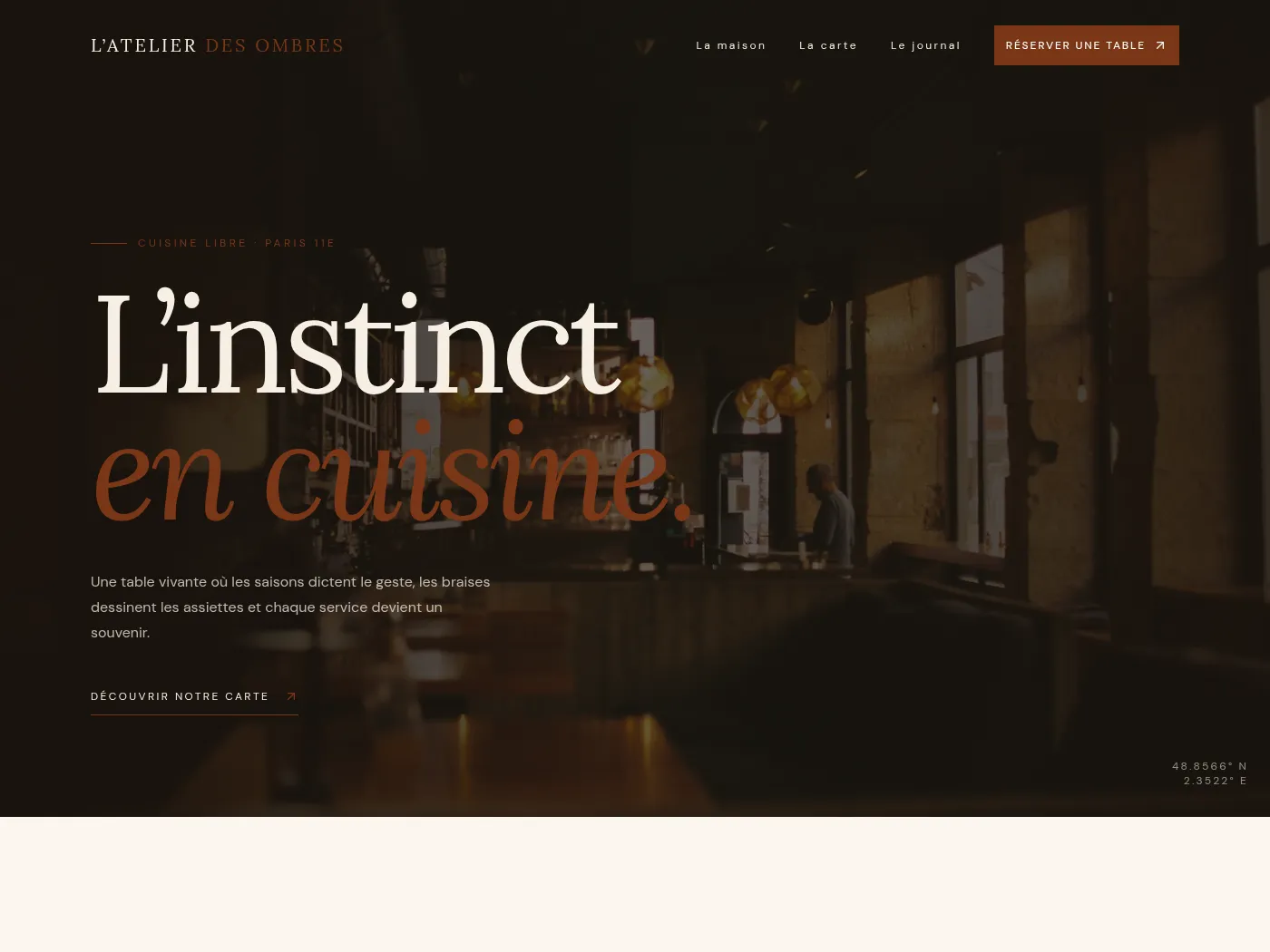 Gastronomic Bistro Showcase