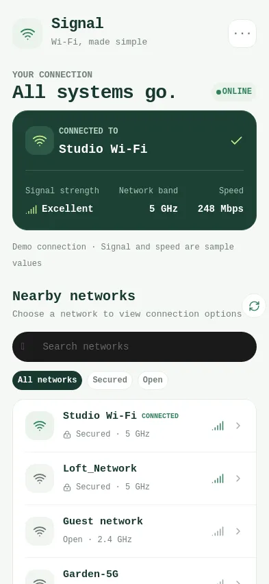 WiFi Manager App