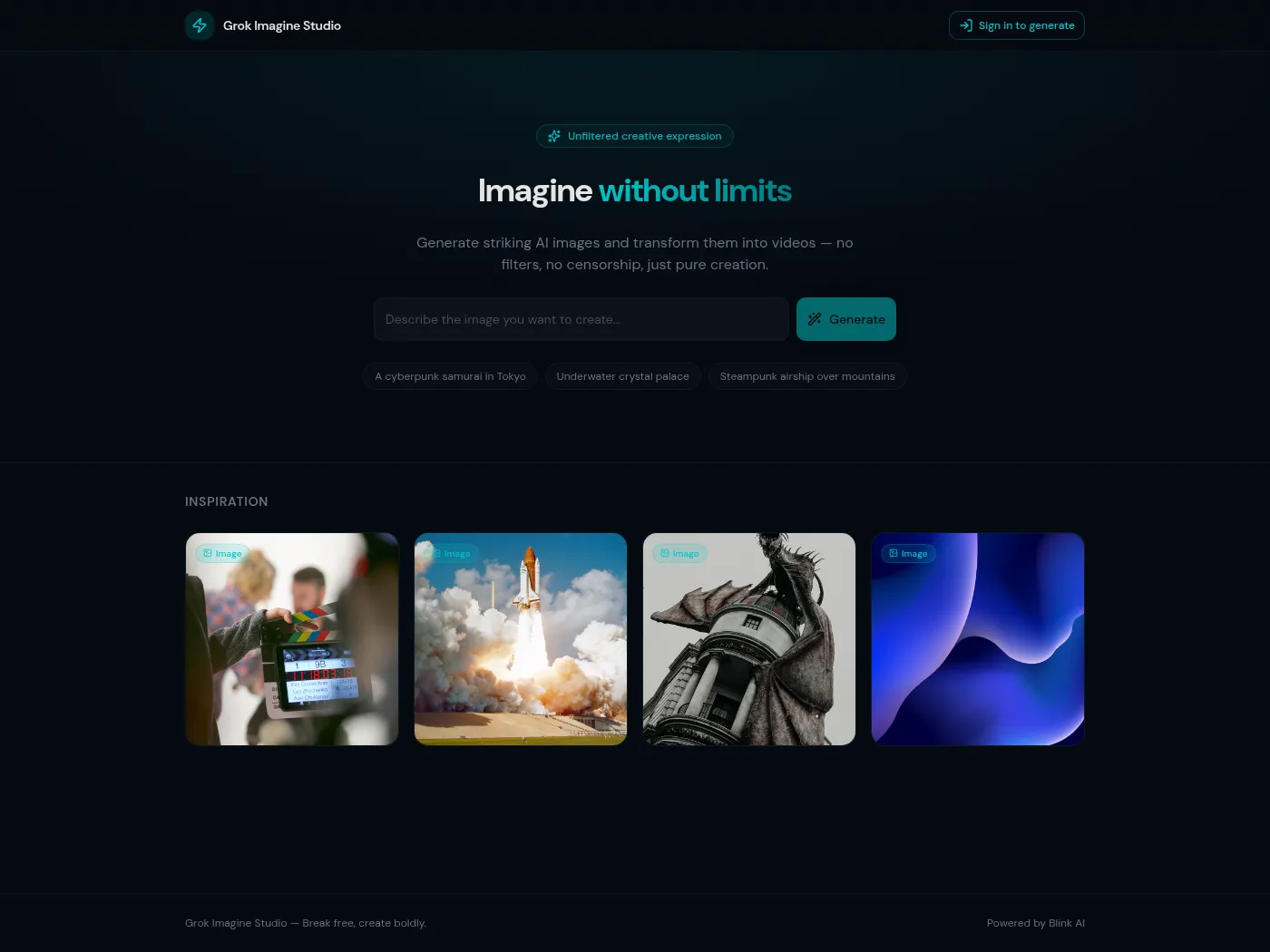 Grok Imagine Studio