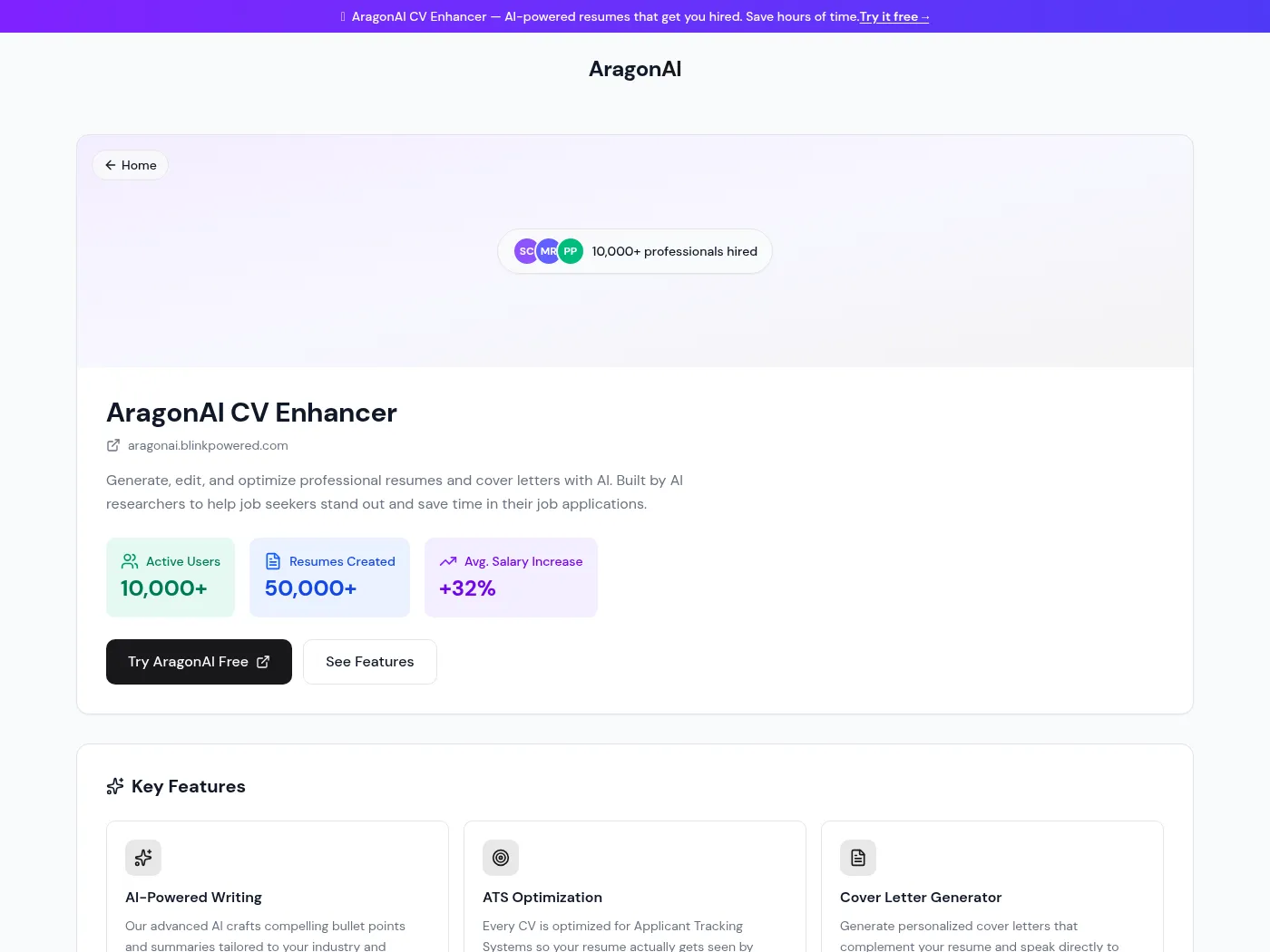 AragonAI CV Enhancer