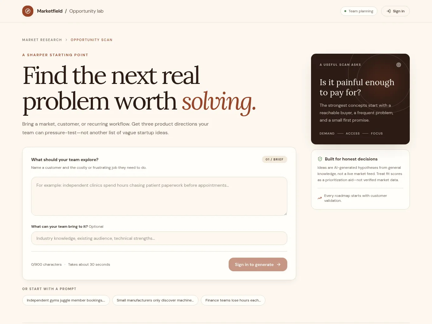 SaaS Insight Generator