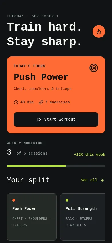 MuscleMax iPhone Trainer